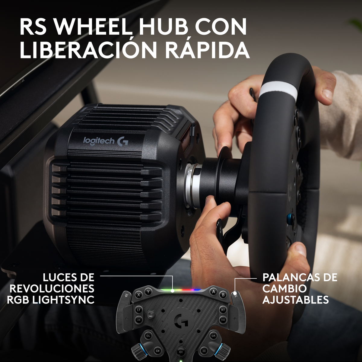 LOGITECH 941-000266 RS50 SYSTEM WHEEL BL Lenkrad + Base | MediaMarkt