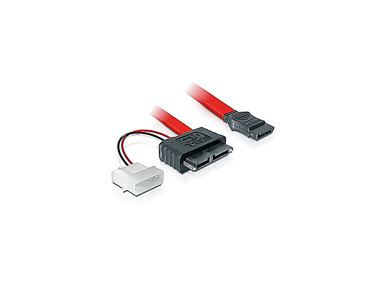 DELOCK Cable SATA Slimline female + 2pin power SATA SATA-kabels 0,3 m ...