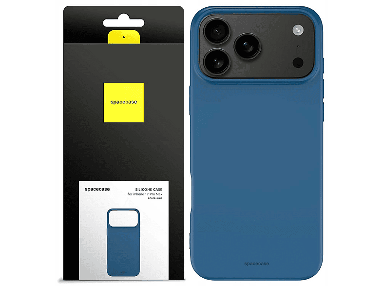 Silikonowe etui SPACECASE Silicone Case do iPhone 17 Pro Max Niebieski ...
