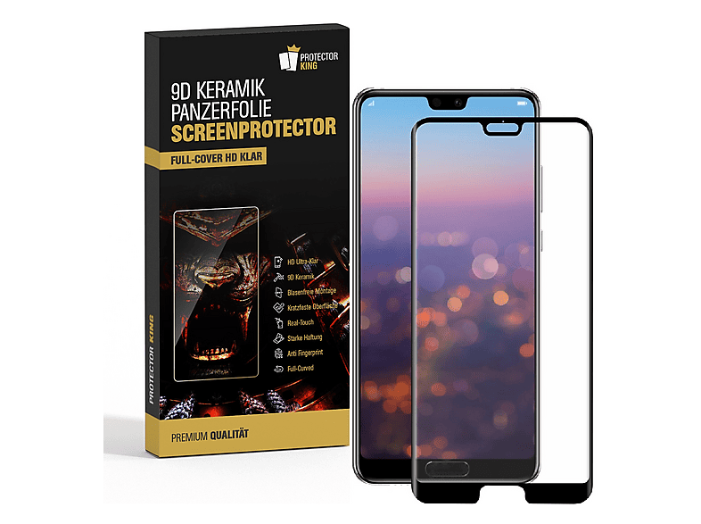 PROTECTORKING 1x Ceramic-Glass Full Cover HD Klar Displayschutz (für ...