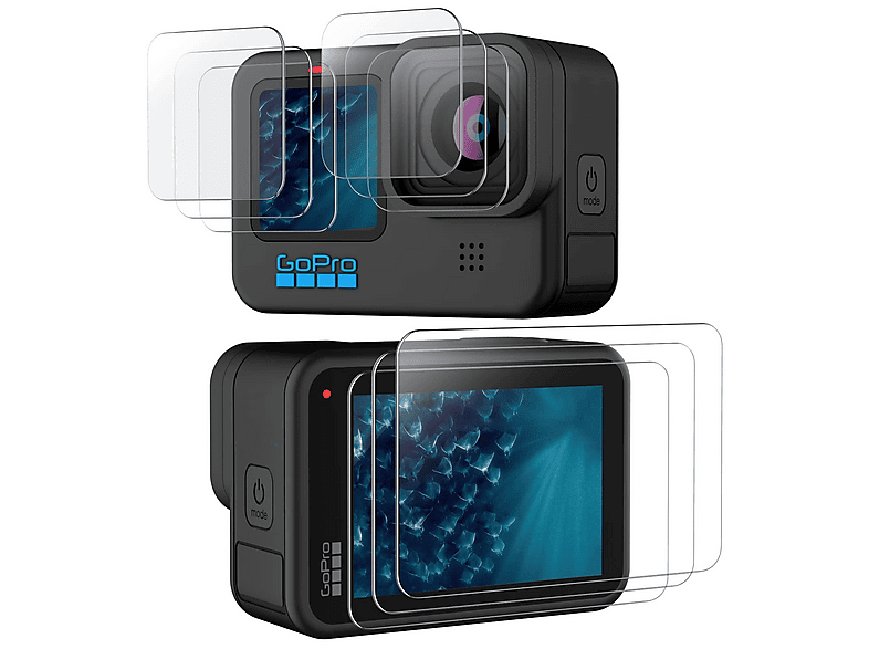 INF Protectores de lente para GoPro 10, paquete de 9, Displayschutz ...