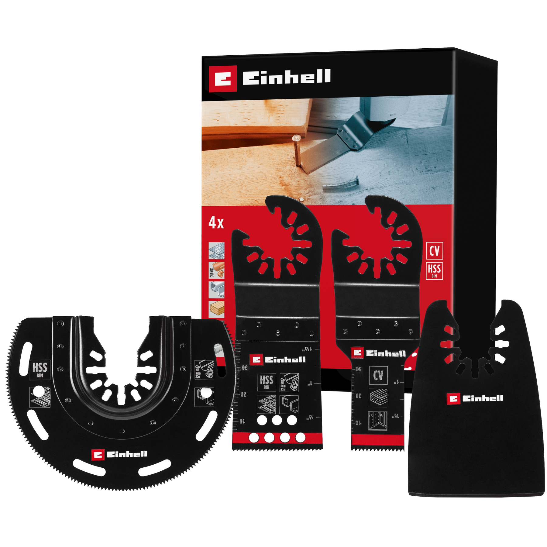 EINHELL Multi-Tool-Set, 708104, 4-teilig Werkzeug | MediaMarkt