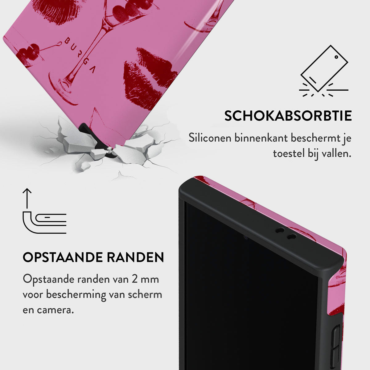 BURGA Coque arrière compatible avec Samsung Galaxy S24 Ultra Étui de ...