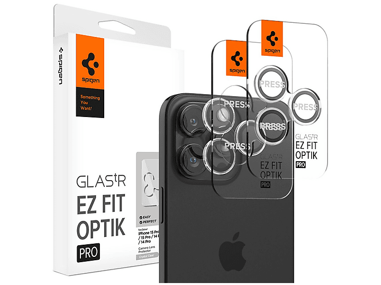 SPIGEN GLAS.tR EZ Fit Optik Pro Folie i szkła ochronne voor Apple ...