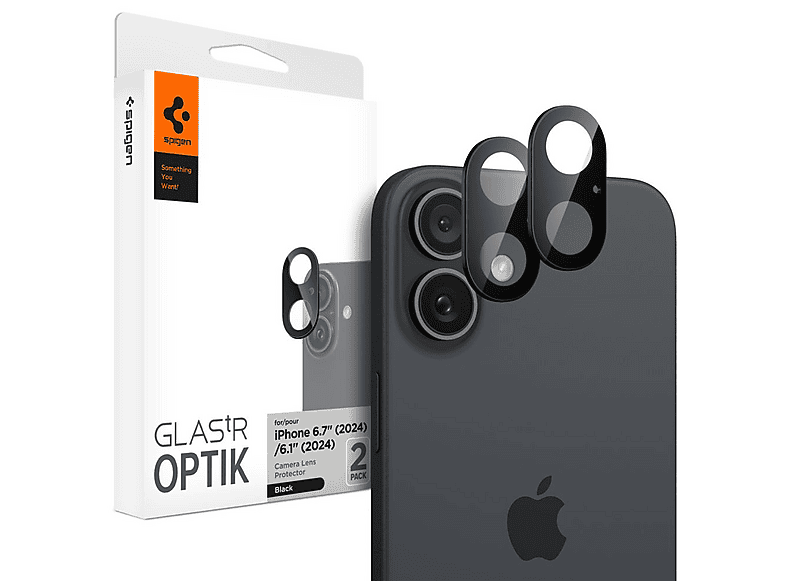 SPIGEN Glas.tR Optik Folie i szkła ochronne voor Apple (brand) Zwart ...