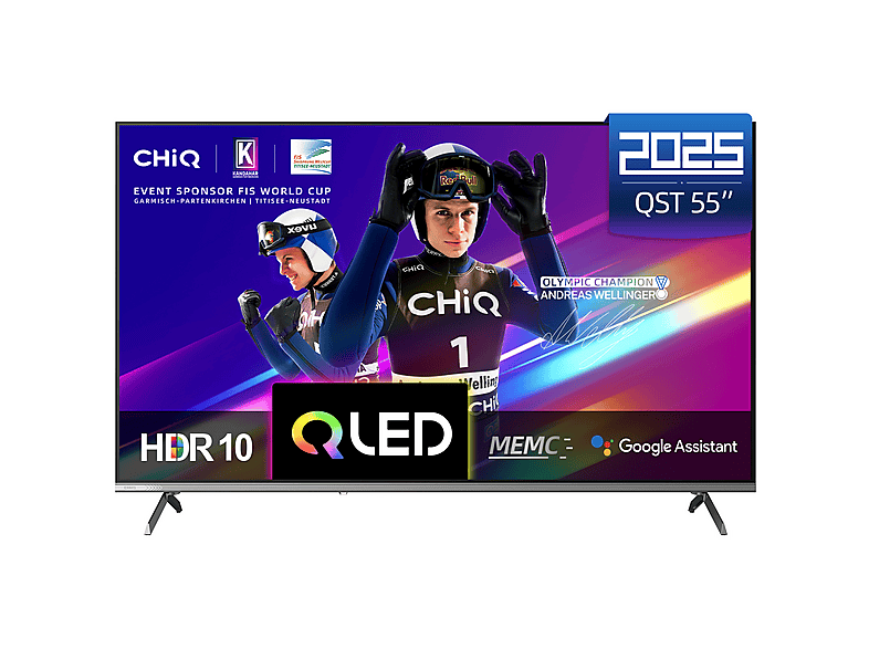 CHIQ U55QST Google TV QLED 55 inch 2025 HDR 4K | MediaMarkt