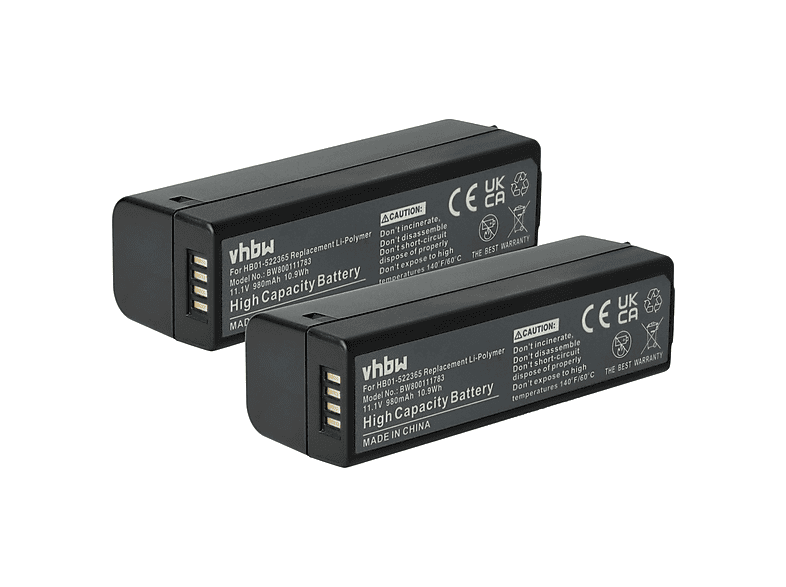 VHBW 84437 Li-Polymer Kamera-Akku, Li-Polymer, 980 mAh | SATURN