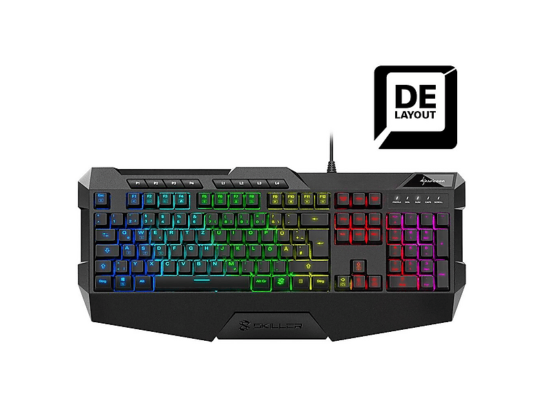 Teclado gaming | SHARKOON SKILLER SGK4, Alámbrico, Teclas iluminadas ...
