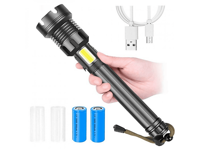 FLYSTAR XHP160 LED mit COB Seitenlicht Taschenlampe | MediaMarkt