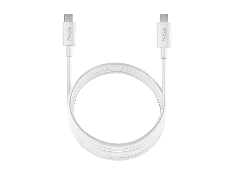 Cable USB-C a USB-C | NGS ZYRO 60W-1 WHITE, USB-C, Blanco | MediaMarkt