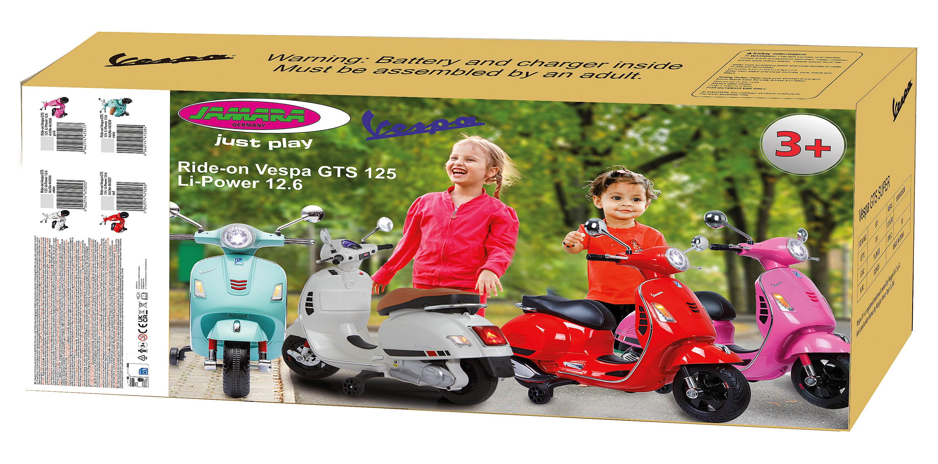 JAMARA Ride-on Vespa GTS 125 Li-Power 12.6 KINDERFAHRZEUGE | SATURN