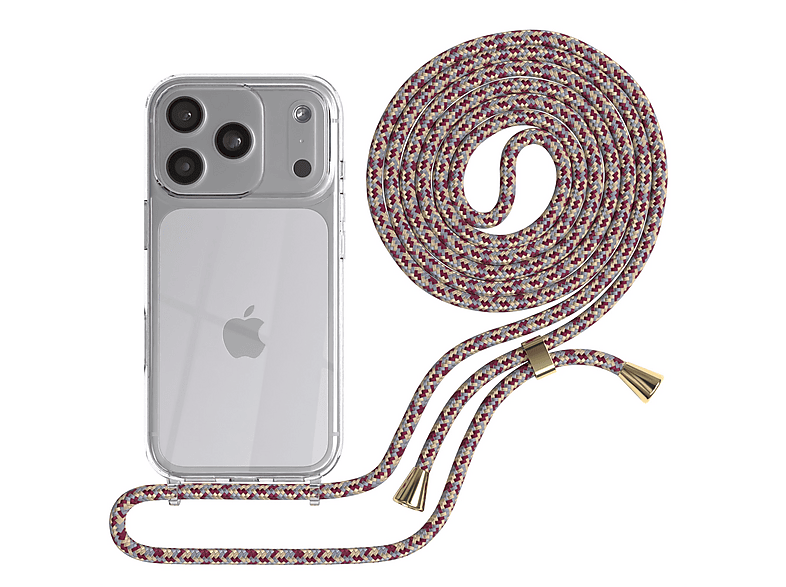 EAZY CASE Chain normal, Umhängetasche, Apple, iPhone 17 Pro, Rot Beige ...