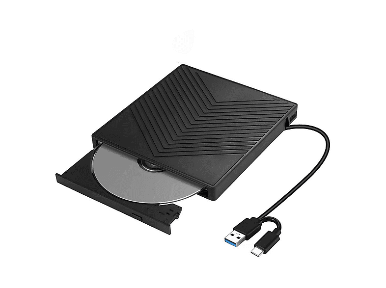 COSYHOMES DVD-RW mit USB-C Hub & Kartenleser extern CD/DVD Brenner ...