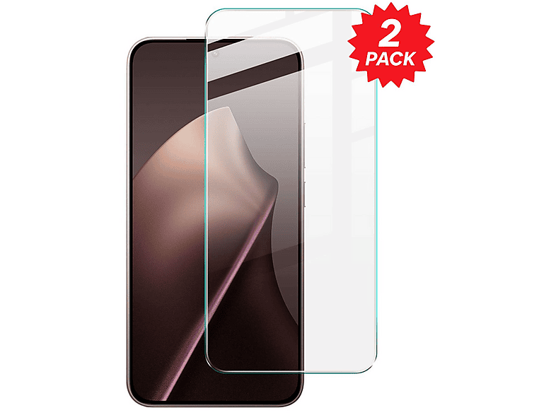 WIGENTO 2x Display H9 Hart Glas Schutz Folie Schutzglas (für Xiaomi 15T ...