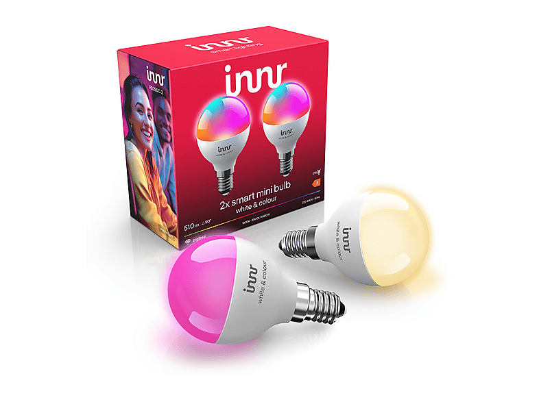 INNR Zigbee E14 Mini Bulb Color 2-pack(2025) LED Lampe Multicoulered ...