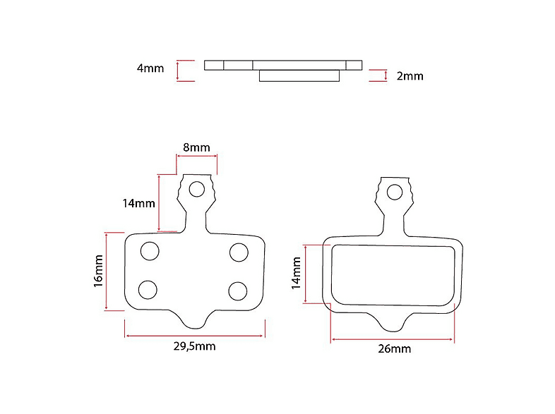 Accesorio para patinete eléctrico | RT002-R pastilla resina [Ewheel ...