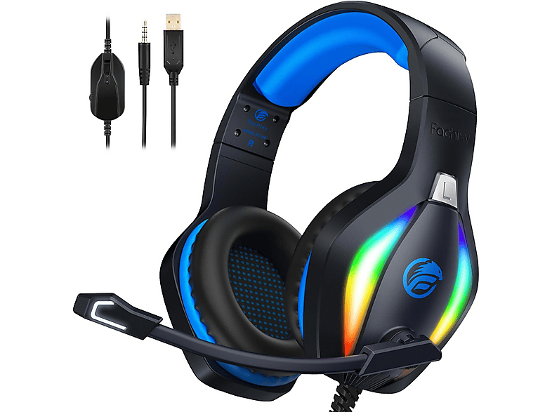 MANIKE Enigma XR100, Over-ear Gaming Headset Blue | MediaMarkt
