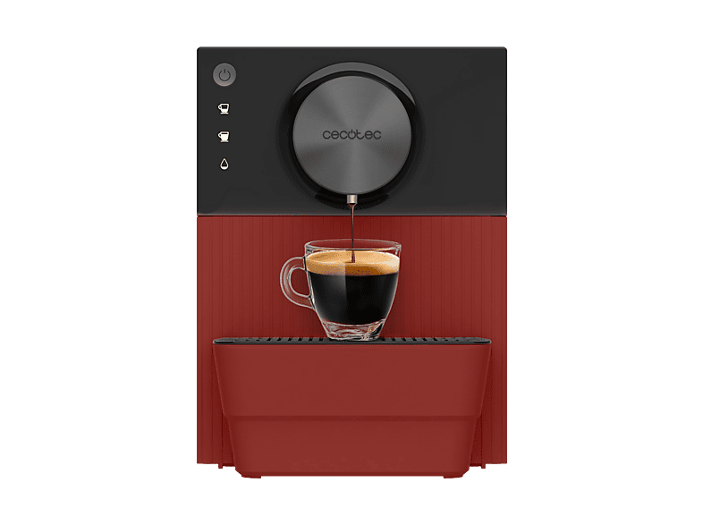 CECOTEC Cremmaet Cube, 1.1 l MACCHINA CAFFÈ AUTOMATICA, Rosso ...