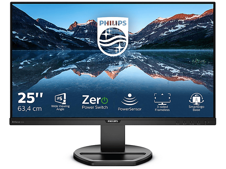 PHILIPS B Line 252B9 25 Zoll Full-HD Monitor (5 ms Reaktionszeit, 60 Hz ...
