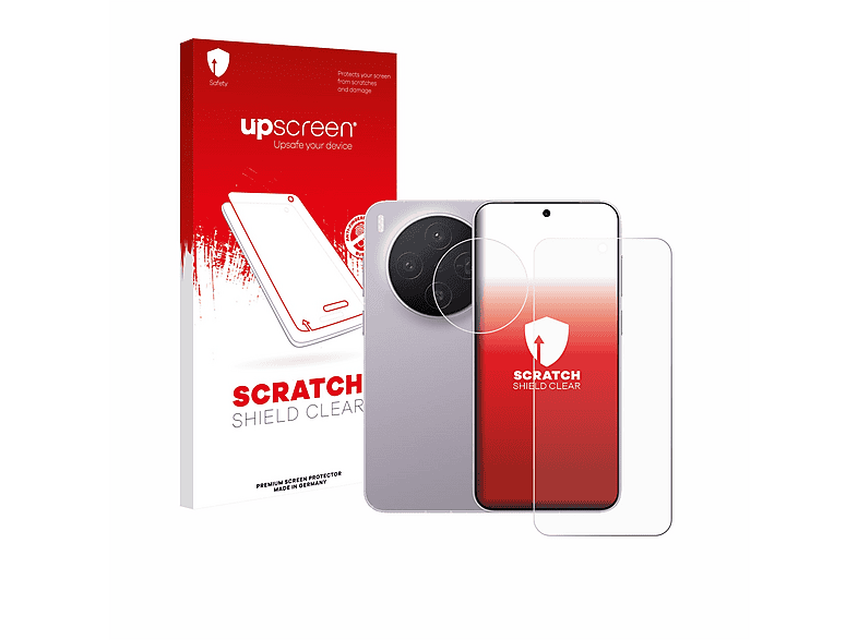 UPSCREEN Kratzschutz klare Schutzfolie (für Vivo X300 Pro (Display ...
