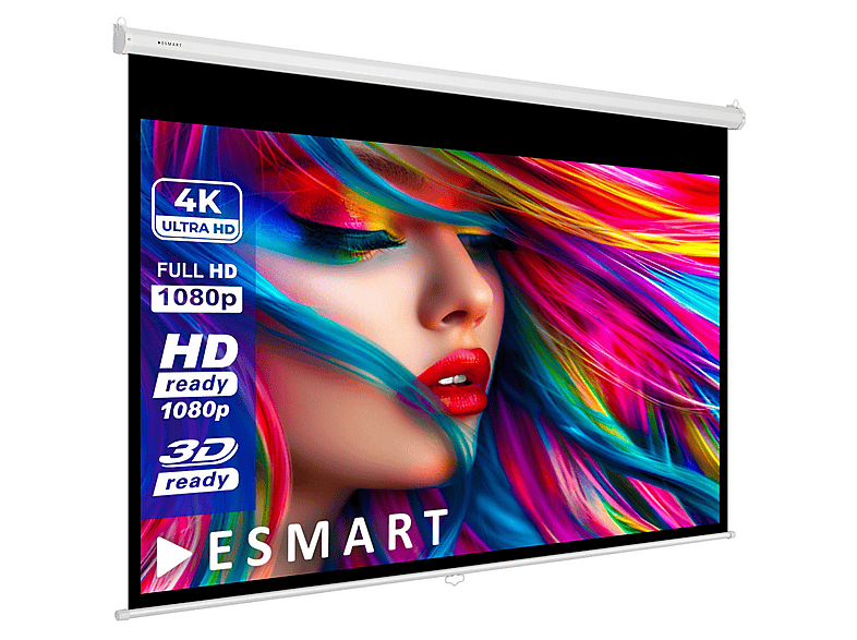 ESMART Economy EXR | 200 x 113 cm (90") | Format 16:9 Rollo-Leinwand ...