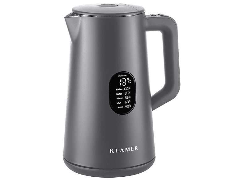 KLAMER 1800 W Wasserkocher 1800, Grau | MediaMarkt