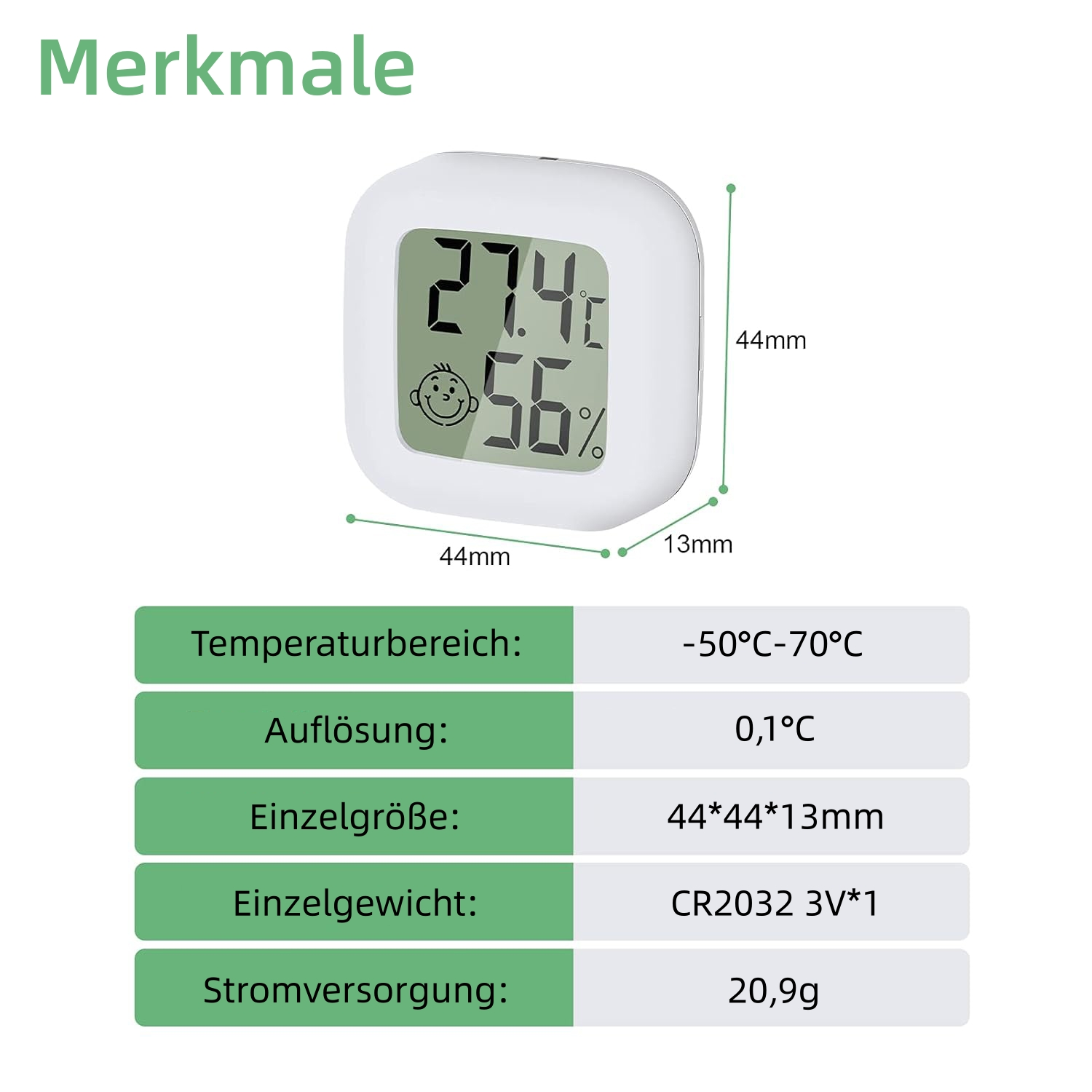 TUSERXLN Faltbar Robust Präzise Messung Thermometer-Hygrometer | MediaMarkt
