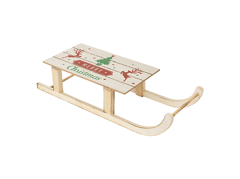 ECD-GERMANY Deko-Schlitten Weihnachtsdeko, Braun | SATURN