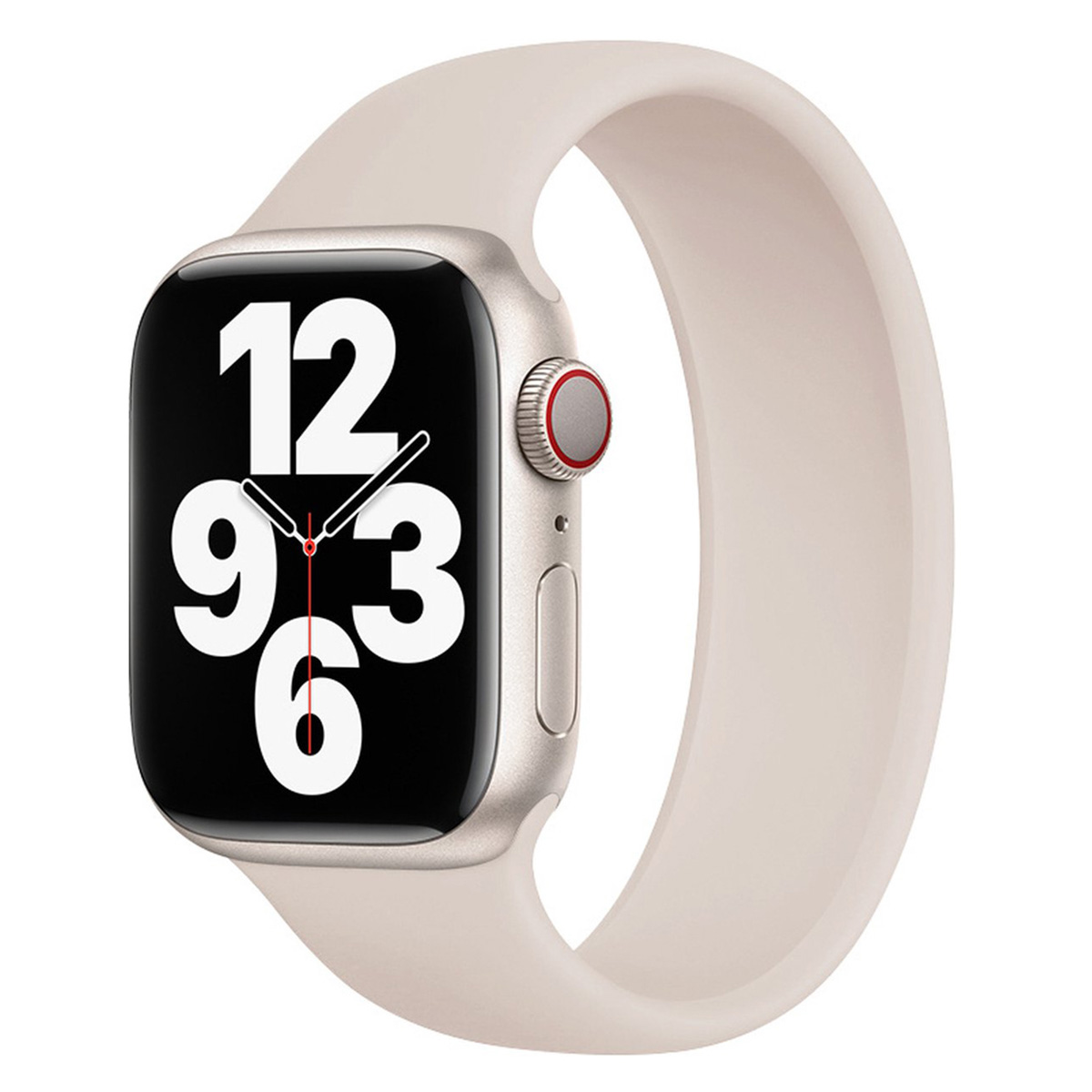 APPLE Siliconen solobandje voor de Apple Watch | 44/45/46/49 mm | Maat ...