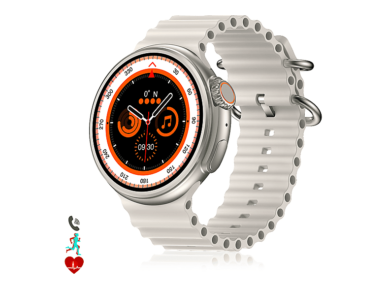 Smartwatch | DAM DMBA0061C01, Blanco | MediaMarkt