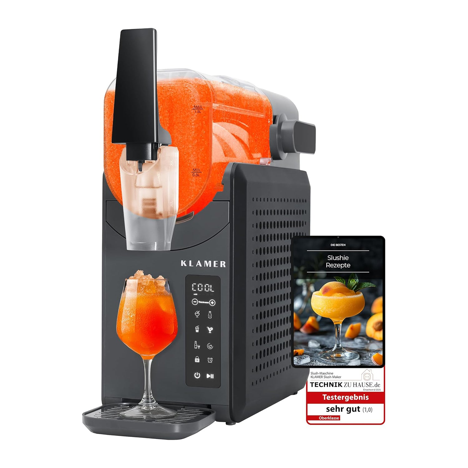 KLAMER Slush Maschine Eismaschine (220 Watt, Schwarz) | MediaMarkt