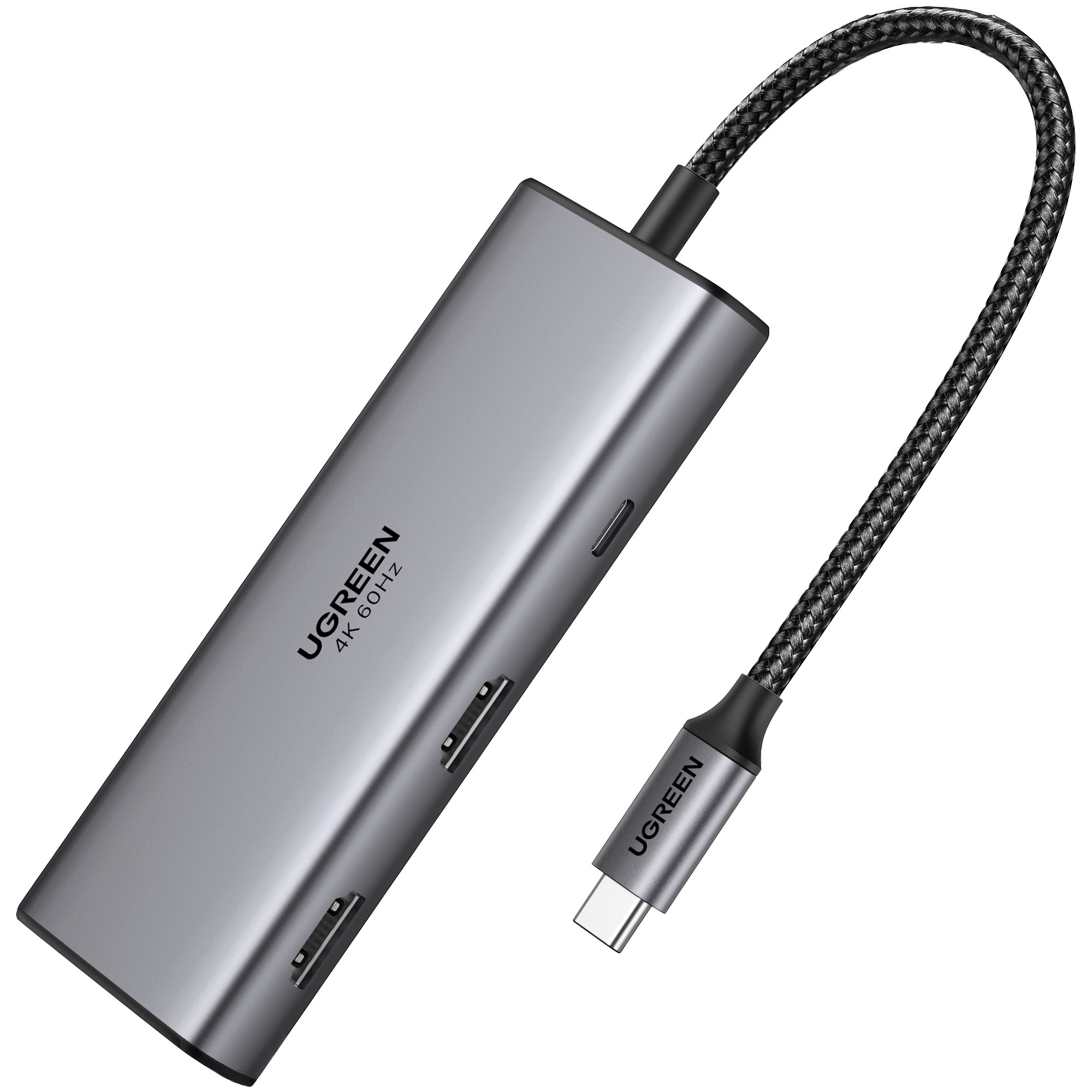Adapter / Hub USB-C UGREEN CM498 7w1, 2x HDMI 4K@60Hz, 2x USB, PD 100W ...