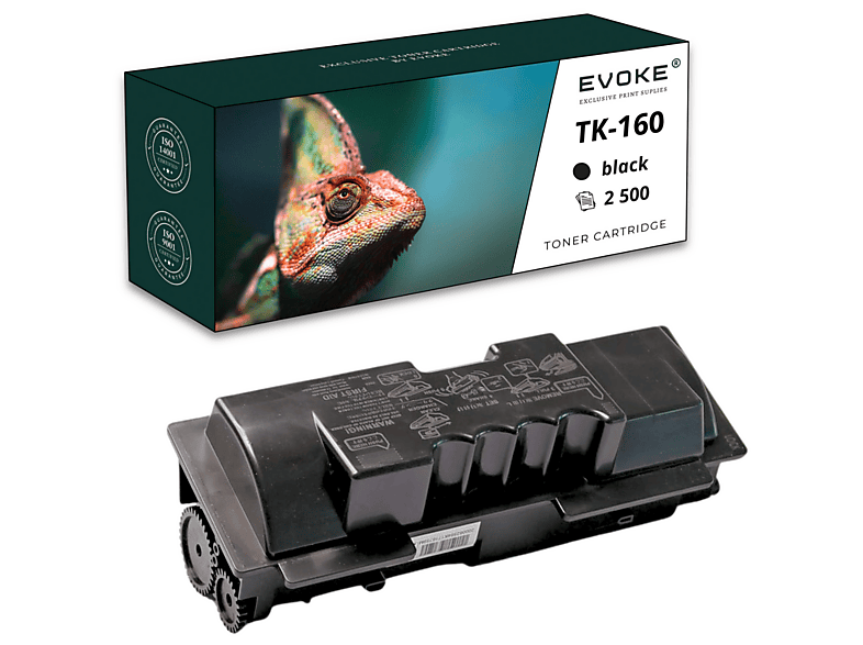 EVOKE Toner per stampante Kyocera TK-160 Nero | 2500 pagine | TK160 ...