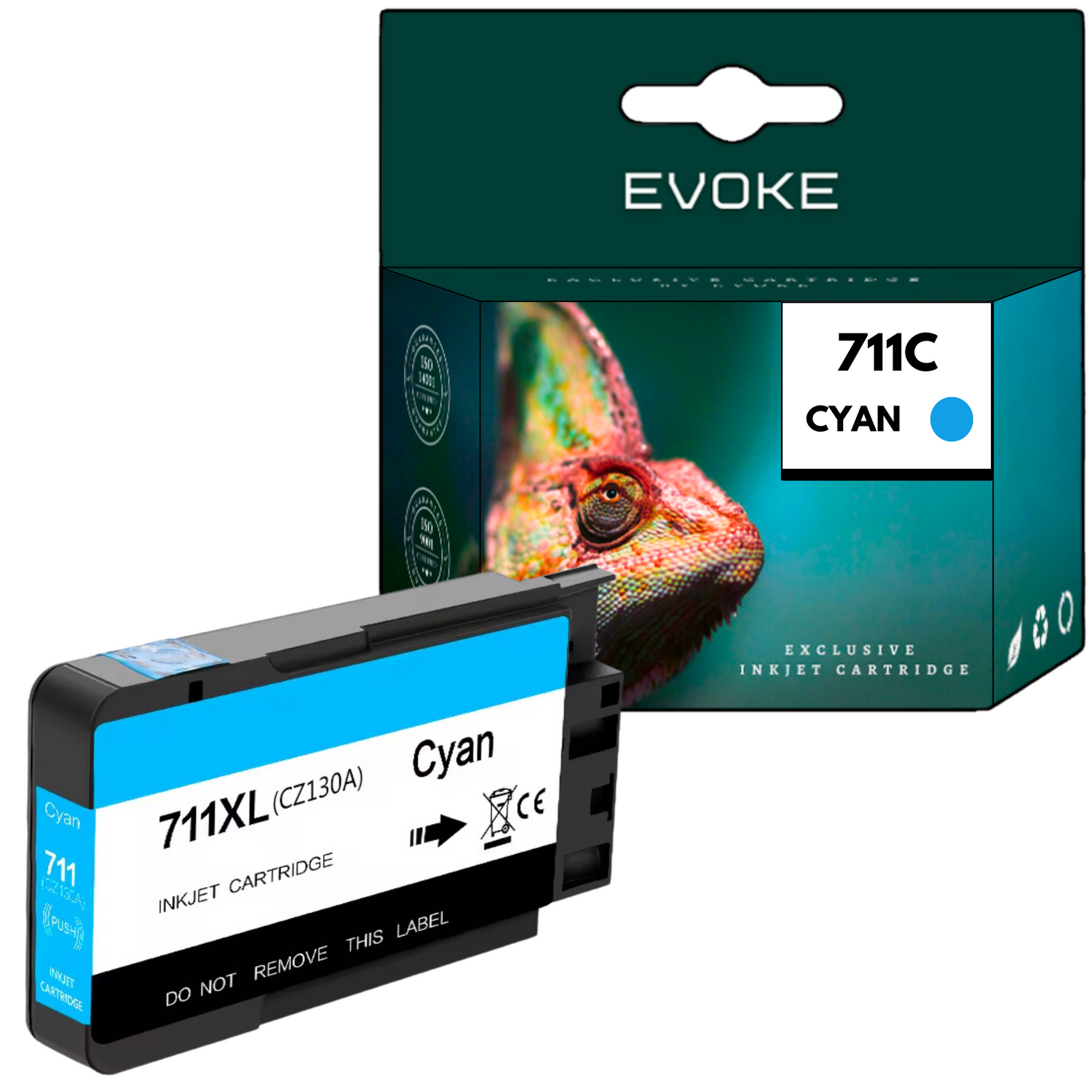 EVOKE Tusz do drukarki HP 711C | 28 ml | 480 stron | CZ130A Pasuje do ...