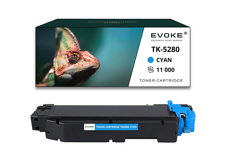 EVOKE Toner per stampante Kyocera TK-5280 Ciano | 11000 pagine | TK5280 ...
