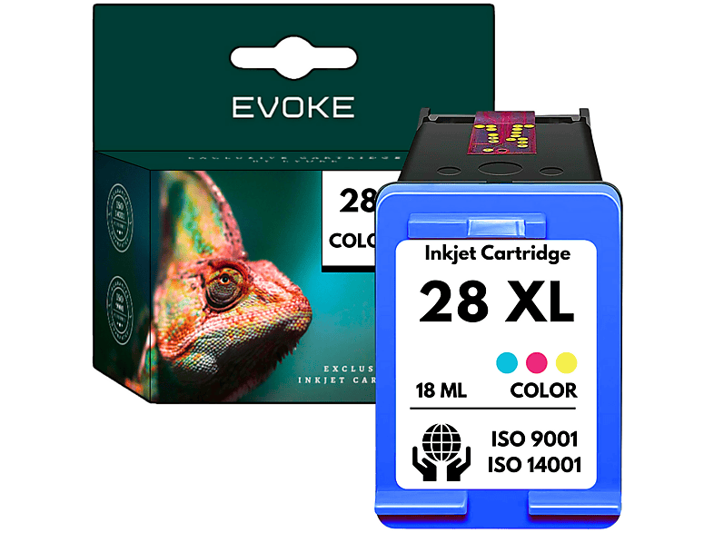 EVOKE Tusz do drukarki HP 28 | 18 ml | 420 stron | C8728AE Pasuje do ...