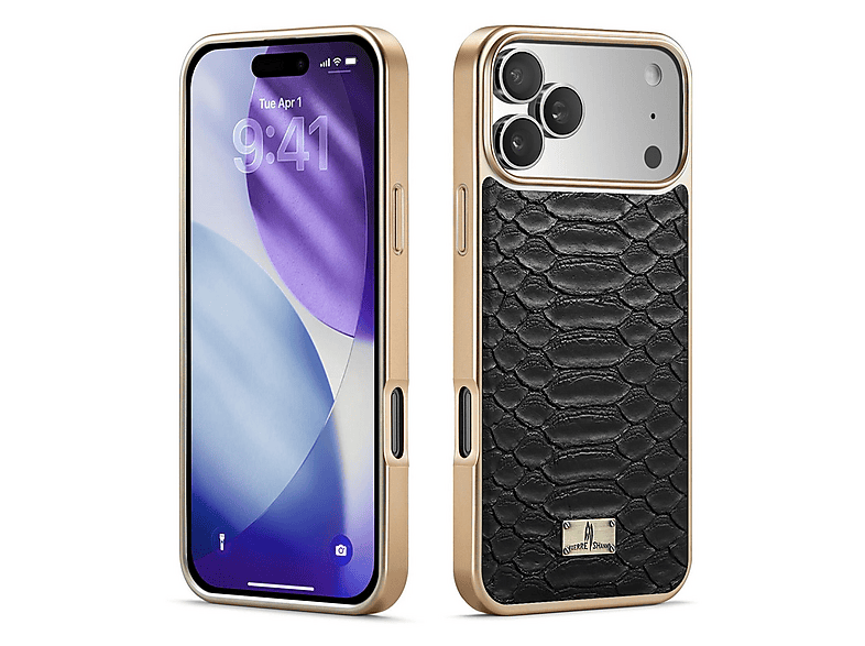 WIGENTO Kunstleder Electroplating Hülle Python Textur, Backcover, Apple ...