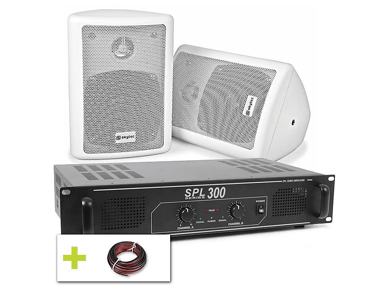 Altavoz de gran potencia | SPL 300 SKYTEC, White | MediaMarkt