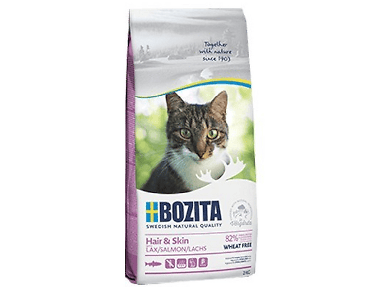 Karma sucha dla kota BOZITA Hair & Skin Wheat free Salmon 2 kg ...