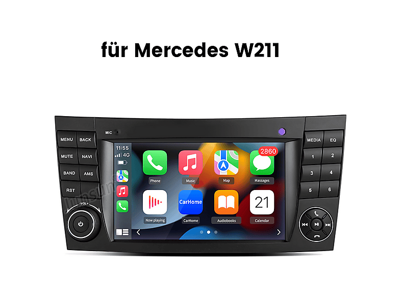AWESAFE Für Benz CLS E-Class W211 W219 Autoradio 32 GB, DAB+, FM ...