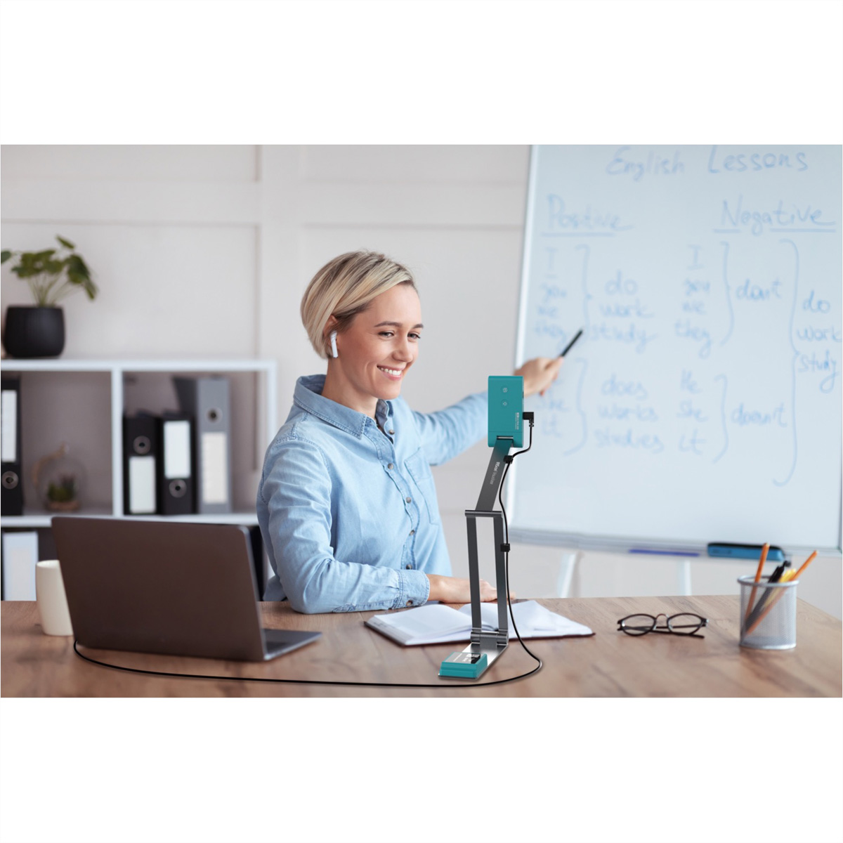 IRIS Visualizer 7 Dyslexic Dokumentenscanner, silberfarben | SATURN