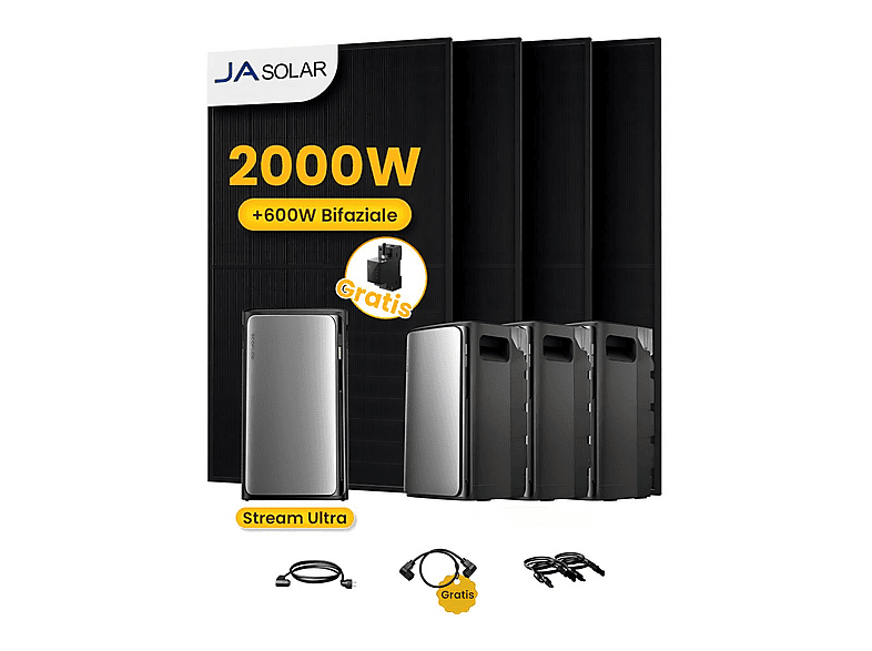 ECOFLOW Ultra et AC Pro,2×AC,2000 PV,Compteur,Câble Système d'énergie ...