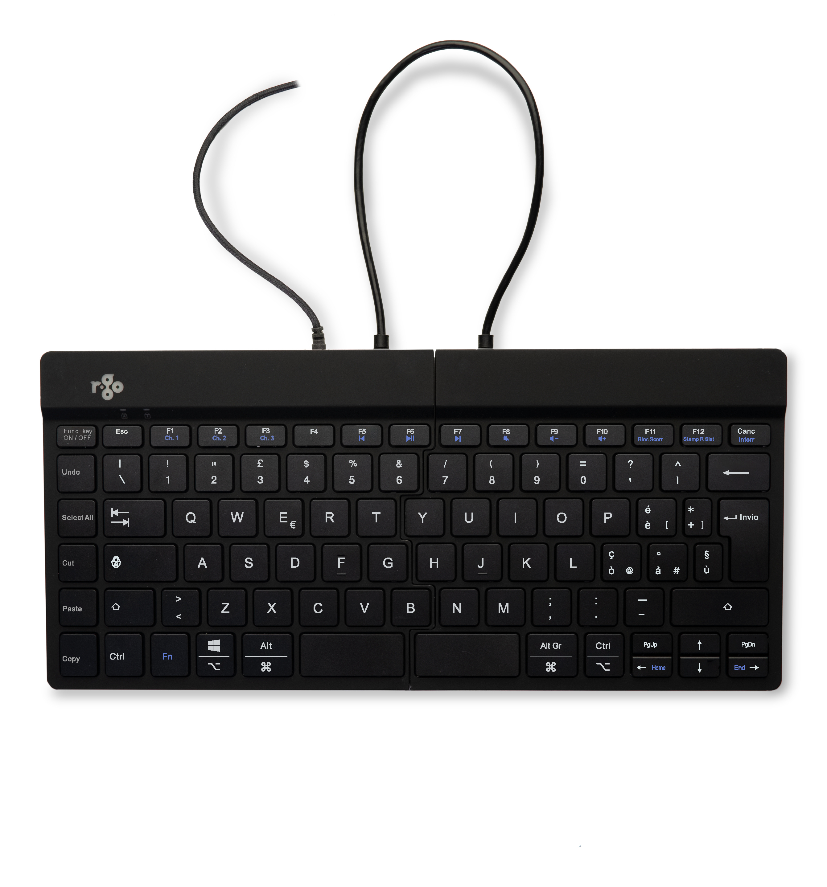 Teclado con cable | R-GO TOOLS RGOSP-ITWIBL, Alámbrico, Negro | MediaMarkt