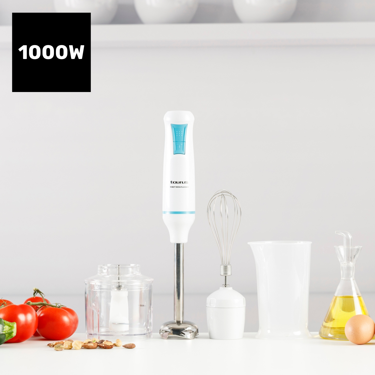 TAURUS ROBOT 1000 PLUS INOX Hand mixer White (1000 Watt) | MediaMarkt