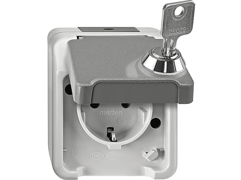 MERTEN & STORCK Merten SCHUKO-Steckdose lichtgrau MEG2423-8029 ...