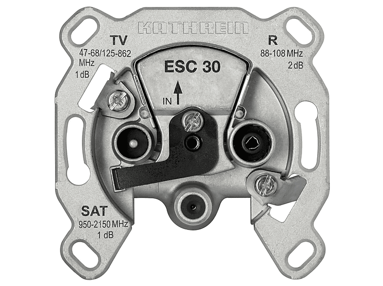 KATHREIN Kathrein SAT-Steckdose 3-fach Einzelanschlussdose ESC 30 ...