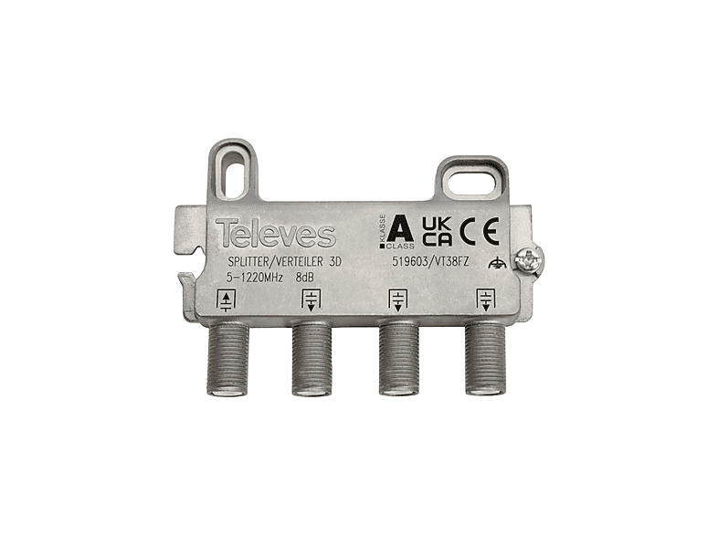 TELEVES Televes Verteiler 3f. 8dB, 5-1218MHz VT38FZ Abzweiger und ...