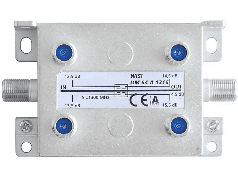 WISI Wisi Abzweiger 4f. 5-1300MHz12,5-15,5dB DM 64 A 1316 Abzweiger und ...