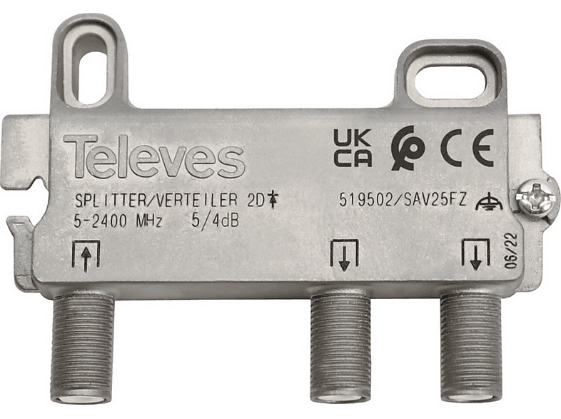 TELEVES Televes Verteiler 2f. 5-2400Mhz 5dB SAV25FZ Abzweiger und ...