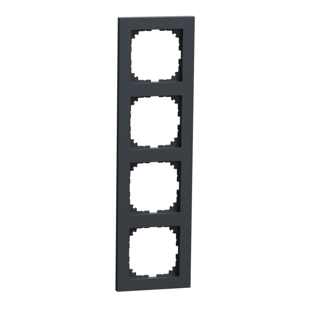 MERTEN & STORCK Merten Rahmen 4fach anthrazit MEG4040-3614 Abdeckrahmen ...